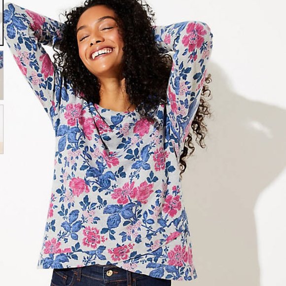 LOFT | Tops | New Nwt Loft Vine Textured Crossover Hem Top | Poshmark